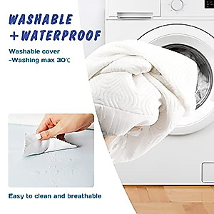 Premium Foam Crib Mattress, 2-Stage Hypoallergenic Toddler Mattress, CertiPUR-US Firm Support for Infant with Cooling Gel, Waterproof & Washable Removable Tencel Cover, 52x27.5x4.7