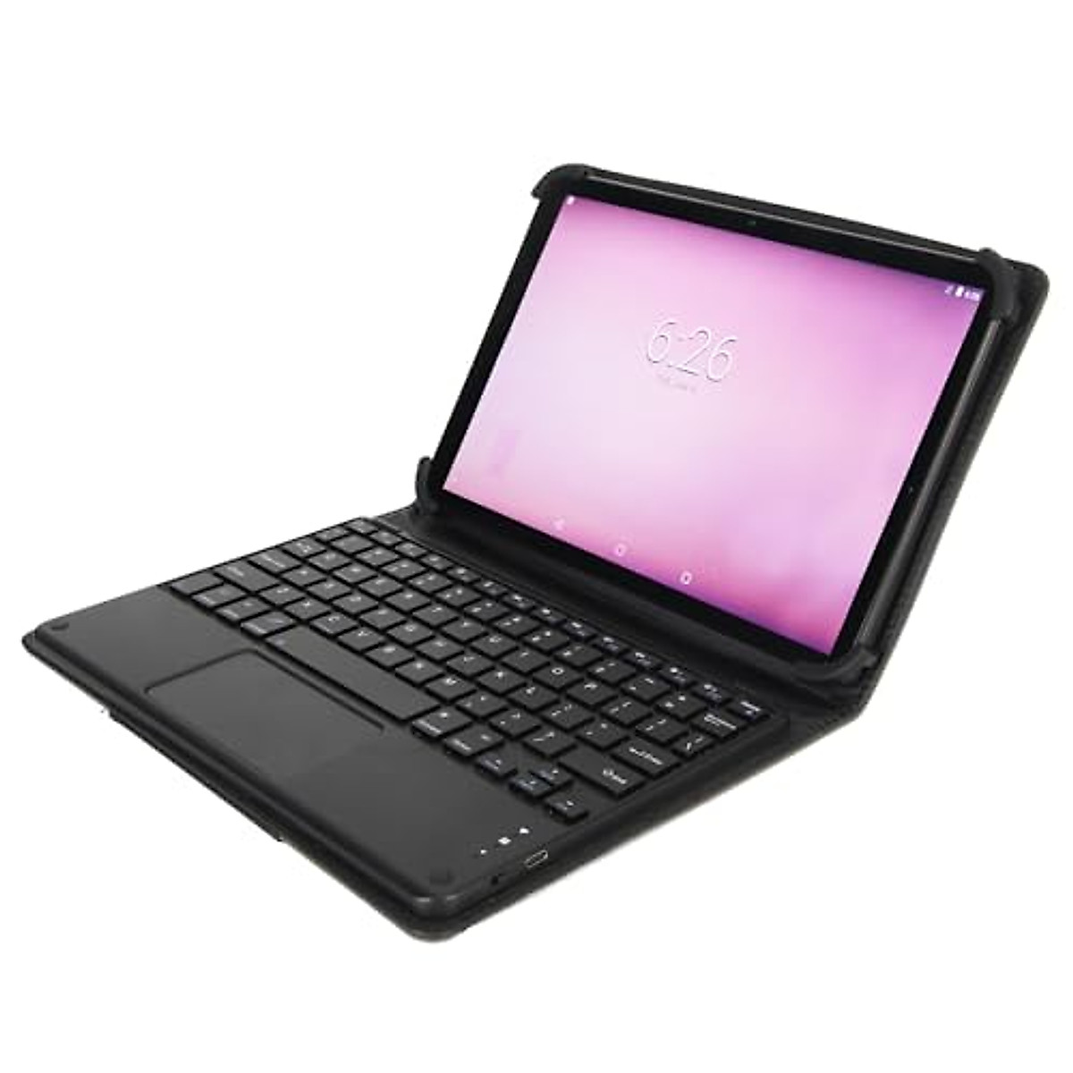 Honio WiFi Tablet, 7000mAh 12.0 Smart Tablet 8GB RAM 256GB ROM Black 10.1 Inch with Keyboard for Gaming Study (US Plug)