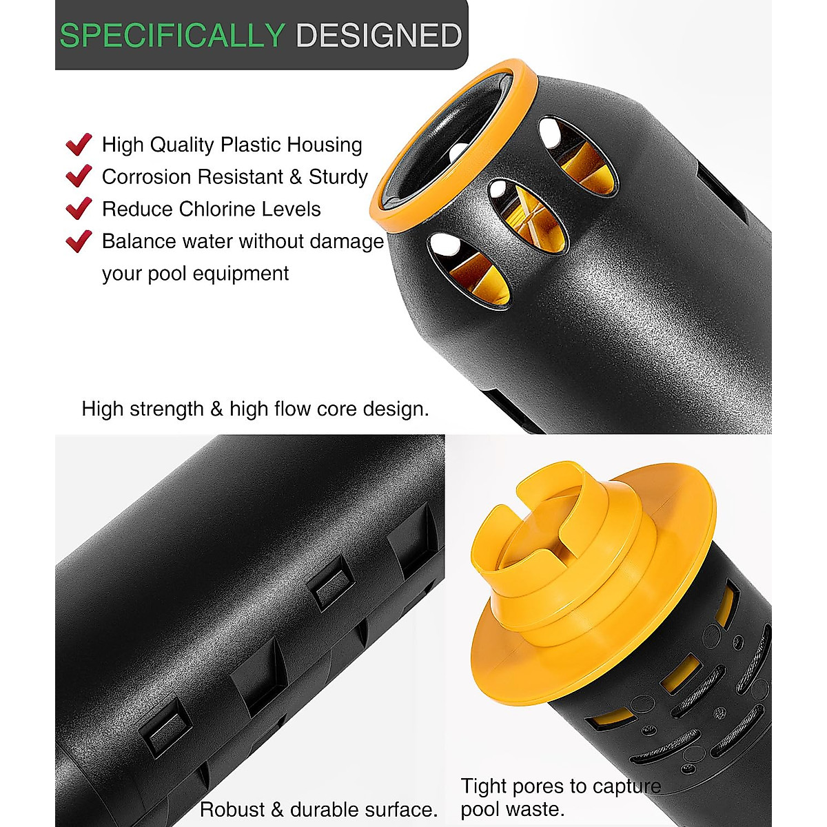 Replacement for Nature2 Duoclear 25 Mineral Cartridge W28000 for All Zodiac DuoClear Fusion Soft Vision Pro Above Ground Ingroud Pool Sanitizers, for up to 35,000 Gallons Pool, W26000, 50001800