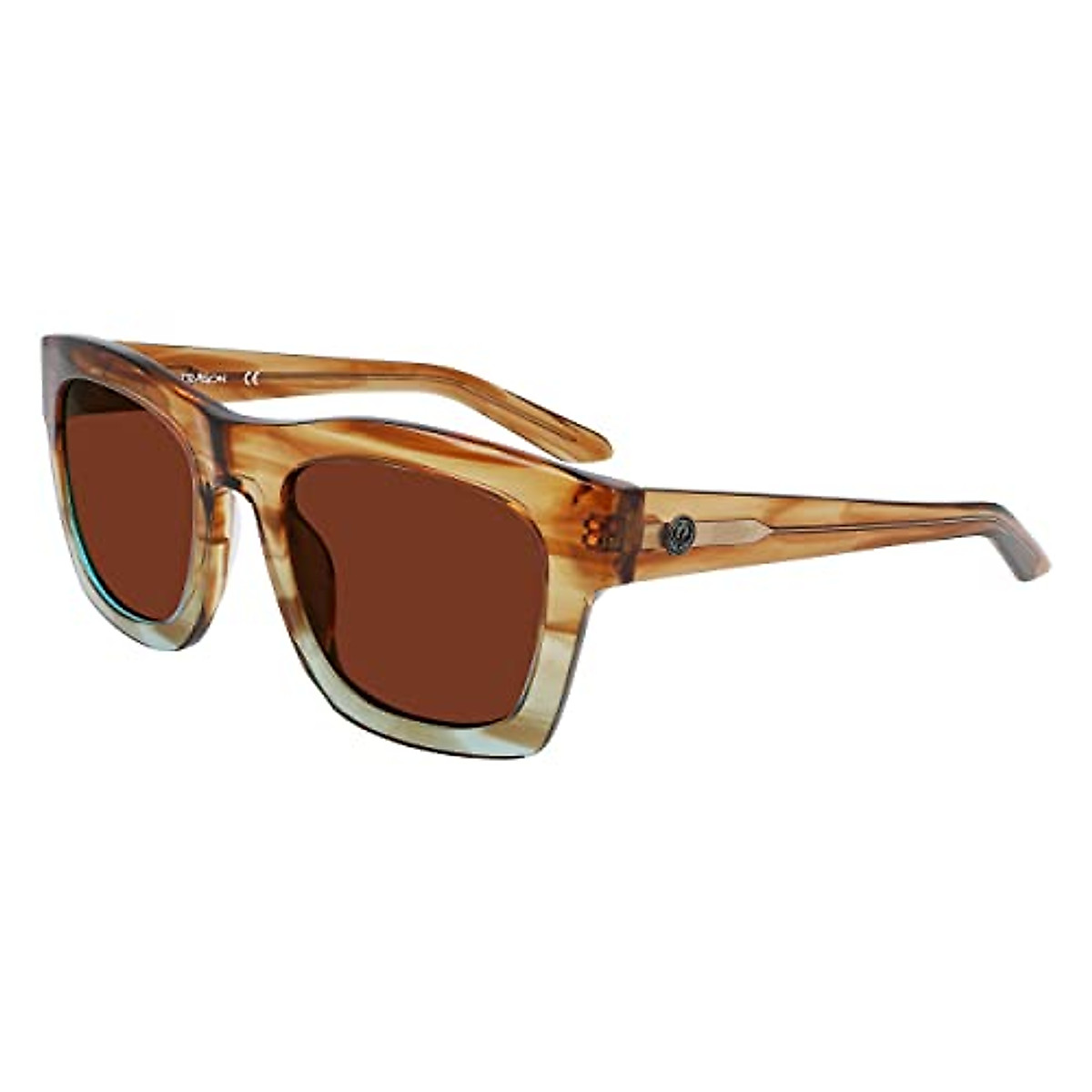 Dragon Women's Waverly Sunglasses - Brown Teal Gradient Frame | LL Rose Copper Ion Lens