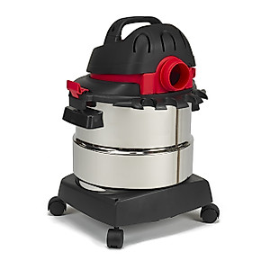 Shop-Vac 5989300 5-Gallon 4.5 Peak HP Stainless Steel Wet Dry Vacuum,Black, Black