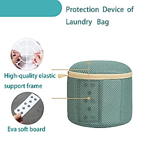 Hzutloer 2Pcs Protector Laundry Bags for Delicates Large Zipper Washing Machine Dryer Wash Bags for Underwear,Bra,Socks,Baby Clothes,Lingerie Net Laundry Bags 6 x 6 Inches