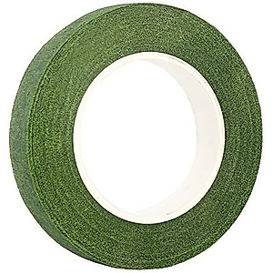 DECORA 1/2" Wide Dark Green Floral Tapes for Bouquet Stem Wrapping and Floral Crafts Supply