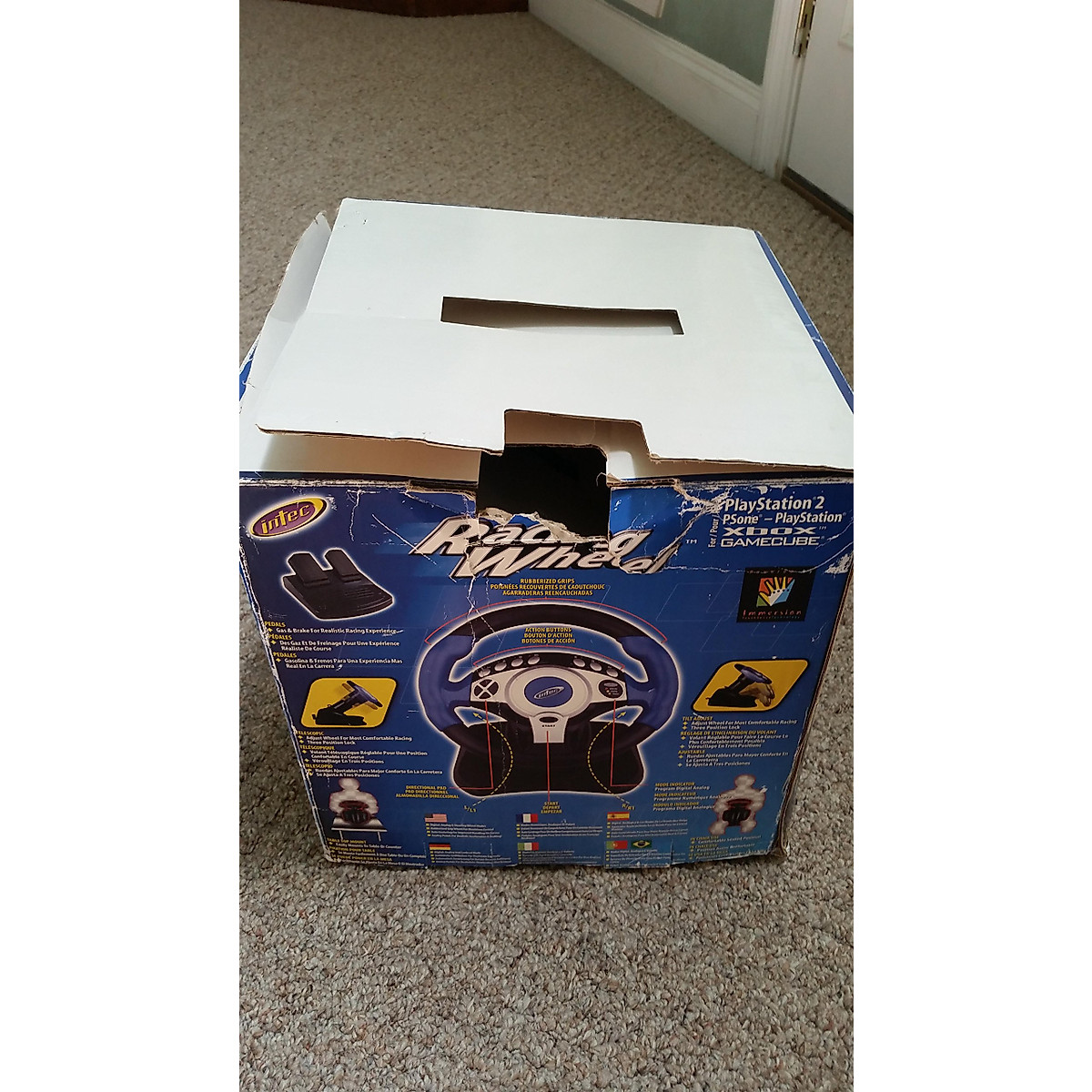 Intec Racing Wheel for PS2, Game Cube, xBox