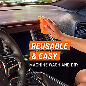 Multi-Purpose Towels by Armor All, Bulk Microfiber Towels for Cars, Cleaning and Home Use, 48 Count