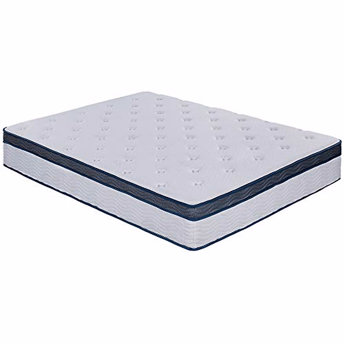 Olee Sleep 12 Inch Euro Top Gel Memory Foam Spring Hybrid Mattress Full, Mid Night, Mattress In a Box, CertiPUR-US Certified, Queen