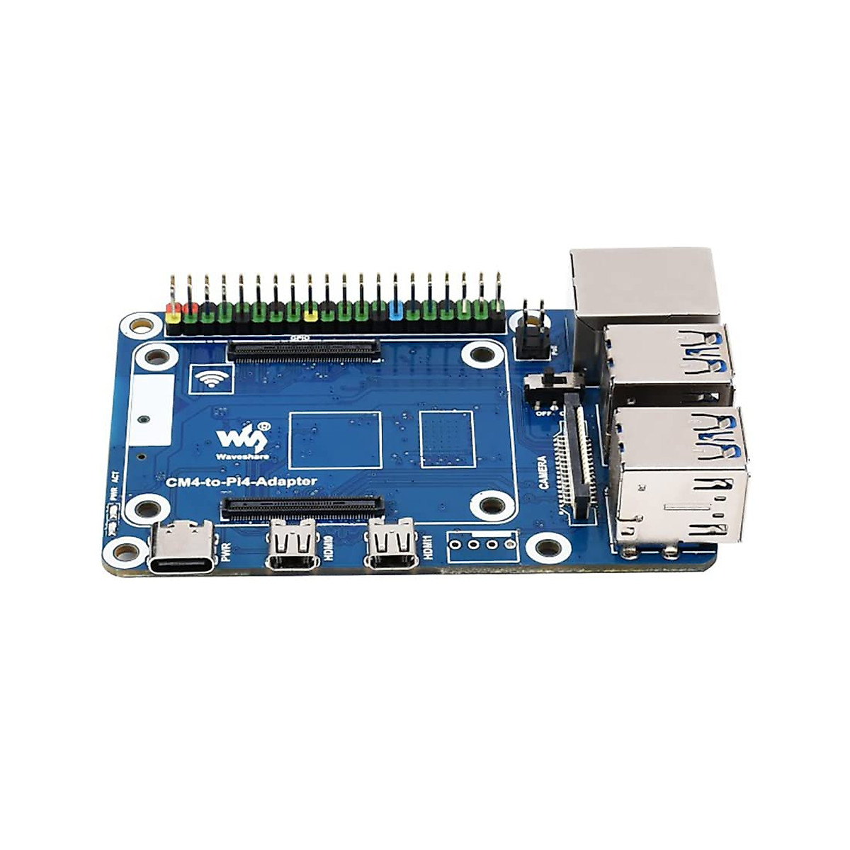CM4 to Pi 4B Adapter for Raspberry Pi, Use CM4 to Reproduce The Original Appearance of The Pi 4B, Alternative Solution