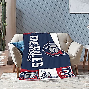 DeSales University Logo Fleece Blanket, Very Soft Microfiber Flannel Blanket for Couch Warm and Cozy for All Seasons