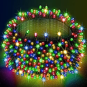 Dazzle Bright Multi-Colored 82ft 1000 LED Christmas String Lights + 360 LED 12FT x 5 FT Christmas Net Lights