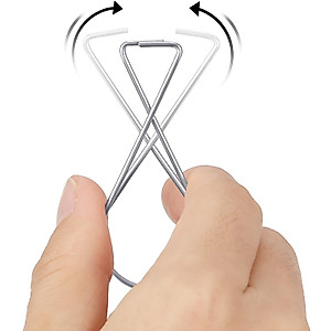 Clip Strip 100 Pack Drop Ceiling Hanger Hook Clips, T-bar Steel Hooks for Suspended Ceiling Tile Grid, Ceiling Clips for Hanging Signs Corp.