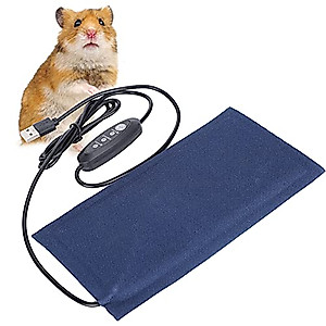 Small Reptile Heating Pad,6x3 inch USB Reptile Heat Pad with 3 Level Adjustable Function USB Heating Pad Pet Dog Heating Pad Terrarium Heat Mat for Lizards,Tortoise,Pets Seedling Small Animals