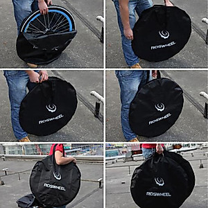 TRIWONDER 26" Soft Bike Bicycle Wheel Bag Wheelset Bag MTB Mountain Road Bike Travel Case Wheel Carrying Bag (1 Pack)