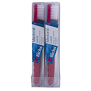 FUCHS Junior Medoral Nylon Toothbrush Soft, 10 Count