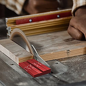 Yiranok Setup Block Miter Gauge Set - Precision Aluminum Router Table Set Up Bars - 15 Pcs Table Saw Accessories Woodworking Tools - Gift Choice for Carpenter, Construction, DIY Handyman (Red)