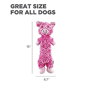 Outward Hound by Charming Pet Lil' Dudes Pig Plush Squeaky Dog Toy