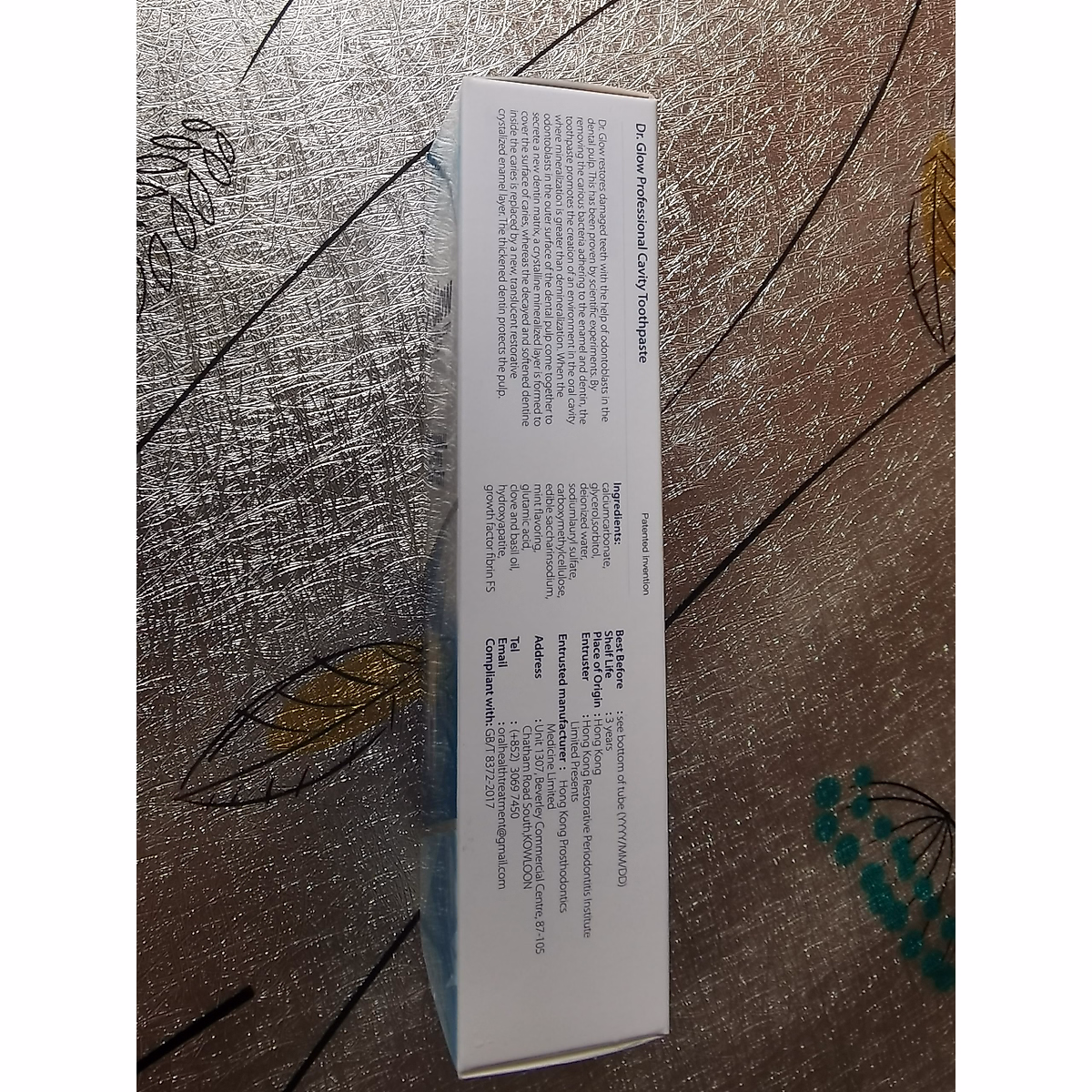 Dr. Glow Adult Cavity Repair Toothpaste, Hydroxyapatite Toothpaste Fluoride Free, Home Cavity Repair Remineralizing Toothpaste for Enamel Repair, Tooth Decay Repair Toothpaste for Stain Removal 2Tubes