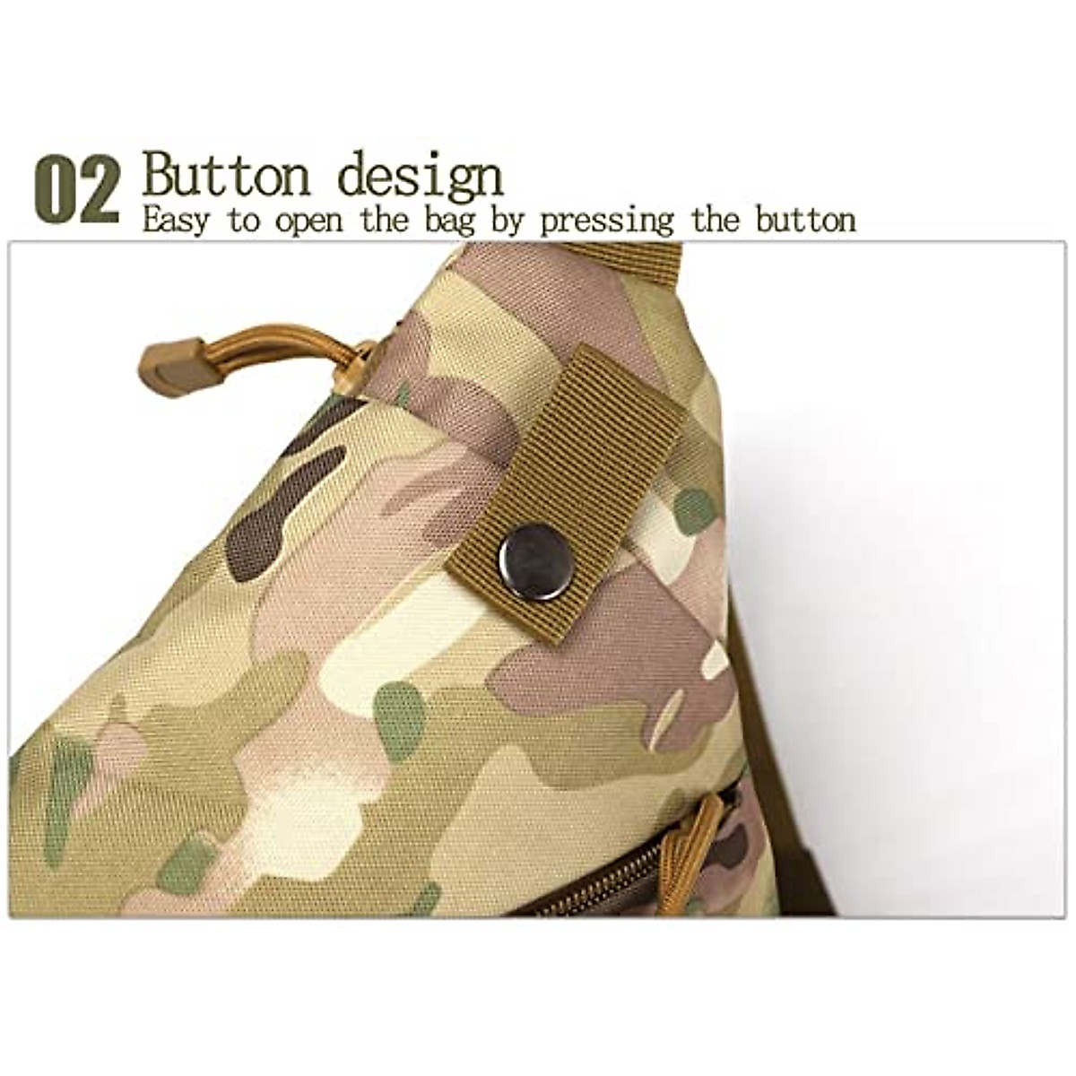 KRAOIKK Personal Flex Bag, Sling Bag Anti-theft Crossbody Shoulder Bag for Men and Women Side Crossbody Backpack Outdoor (Green, Left)