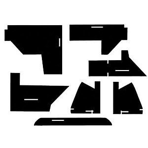 All States Cab Foam Cab Kit Without Headliner - Black fits John Deere 4030 4230 4430 4630