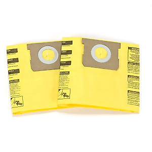 Shop-Vac 9196433, High-Efficiency Disposable Filter Bags, for All Around Plus and FloorMaster (Model E87) Vacs, 4 Gallon Tanks, (2-Pack)