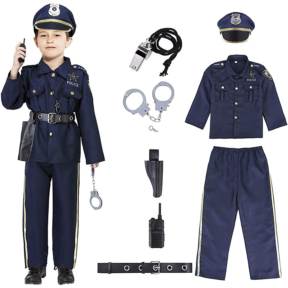 Twister.CK Police Costume for kids Halloween Police Officer Costume