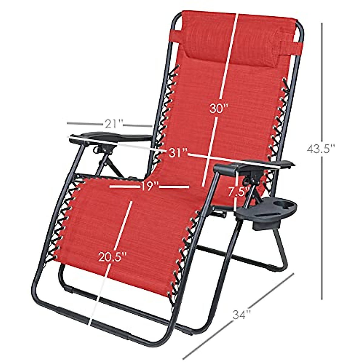 Woodard CM RXTV-1825-XL-R Woodard Zero Gravity Chair