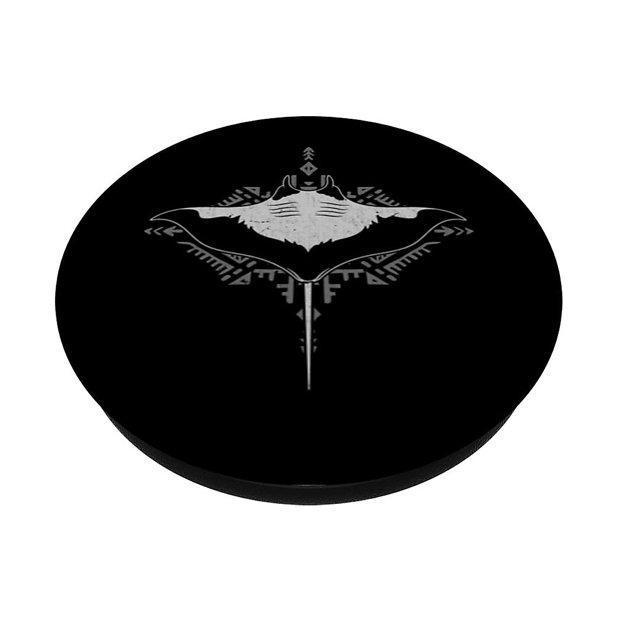 Ocean Animal Stingray Hawaiian Tattoo Maori Tribal Manta Ray PopSockets Swappable PopGrip