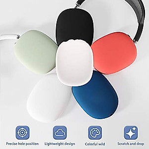 Compatible with Apple AirPods Max, Protective Silicone Sleeve Case for Air Pods Max Headphone, Soft & Long Lasting Headset Protective Cover (Blue)