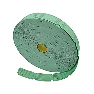 DNB 2000 Raffle Tickets - Single Roll 2000 Pcs per Roll 2 x 1 Inch Consecutively Numbered Blank Tickets for Entry/Events/Class Reward/Fundraiser/Prizes - Green