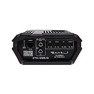 Hifonics ZTH-1225.1D Zeus Theta Compact Mono Channel Car Audio Amplifier (Silver) – Class D Amp, 1200-Watt, Onboard Electronic Crossover, Built-in Bass Control, Bass Remote Included