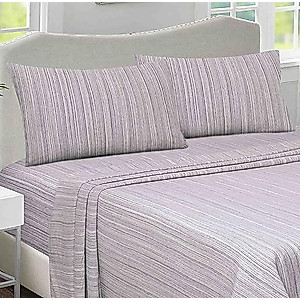 Briarwood Home Spaced Dyed Heather Jersey Sheet Set 3pc Bedding 100% Pure Cotton Bed Set Breathable Deep Pocket Easy Fit Comfortable Cozy T-Shirt Soft Sheets Premium Bedding Set (Space Gray, Twin)