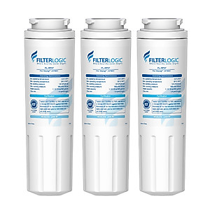 Filterlogic UKF8001 Replacement for EveryDrop Filter 4, Whirlpool EDR4RXD1, Maytag 4396395, UKF8001AXX-200, UKF8001AXX-750, 46-9006, Puriclean II, FMM-2, FL-RF07, Refrigerator Water Filter, Pack of 3