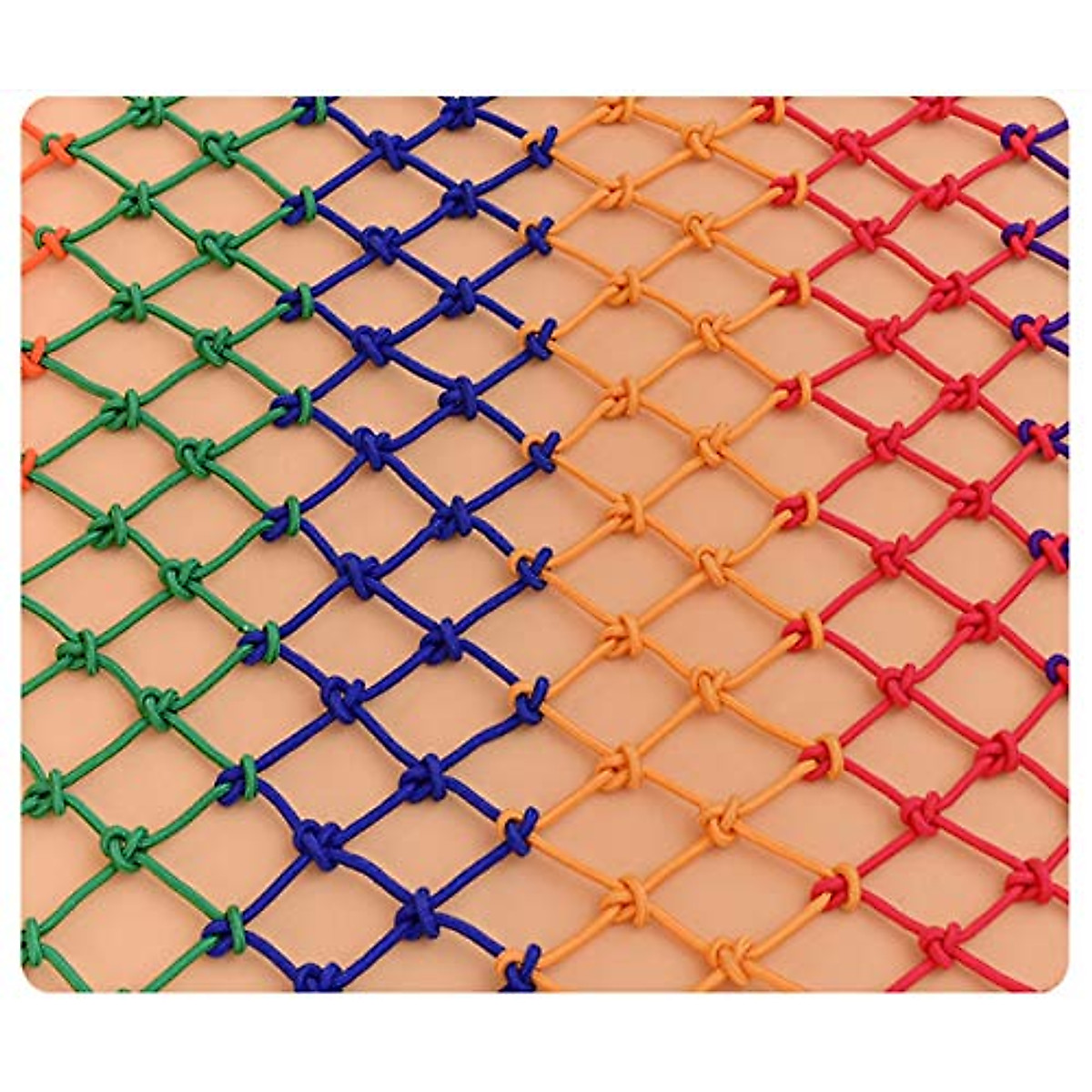 MAGFYLY Banister Guard net Child Safety nets, Rope Thickness 6mm, 5cm mesh, Playground Play net Children's Stairs Anti-Fall net Isolation net Garden Plant Fence Cargo Network (Size : 33M)