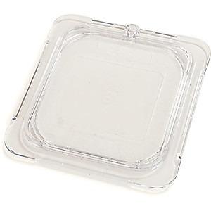 Carlisle FoodService Products 10316U07 StorPlus Sixth Size Polycarbonate Universal Flat Surface Food Pan Lid, Clear