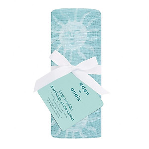 aden + anais Swaddle Blanket, Boutique Muslin Blankets for Girls & Boys, Baby Receiving Swaddles, Ideal Newborn & Infant Swaddling Set, Perfect Shower Gifts, Single, Now + Zen-Soleil