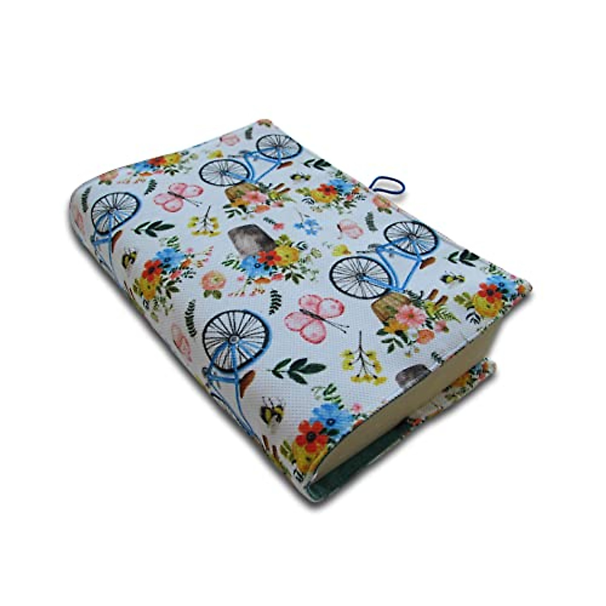 Book Sleeve Cover , Fabric Novel for Adult Books Cover for Paperback, Bicycle Pattern Washable Book Protector - 5.5 x 8.2 x 1.6 Padded Case for Novel