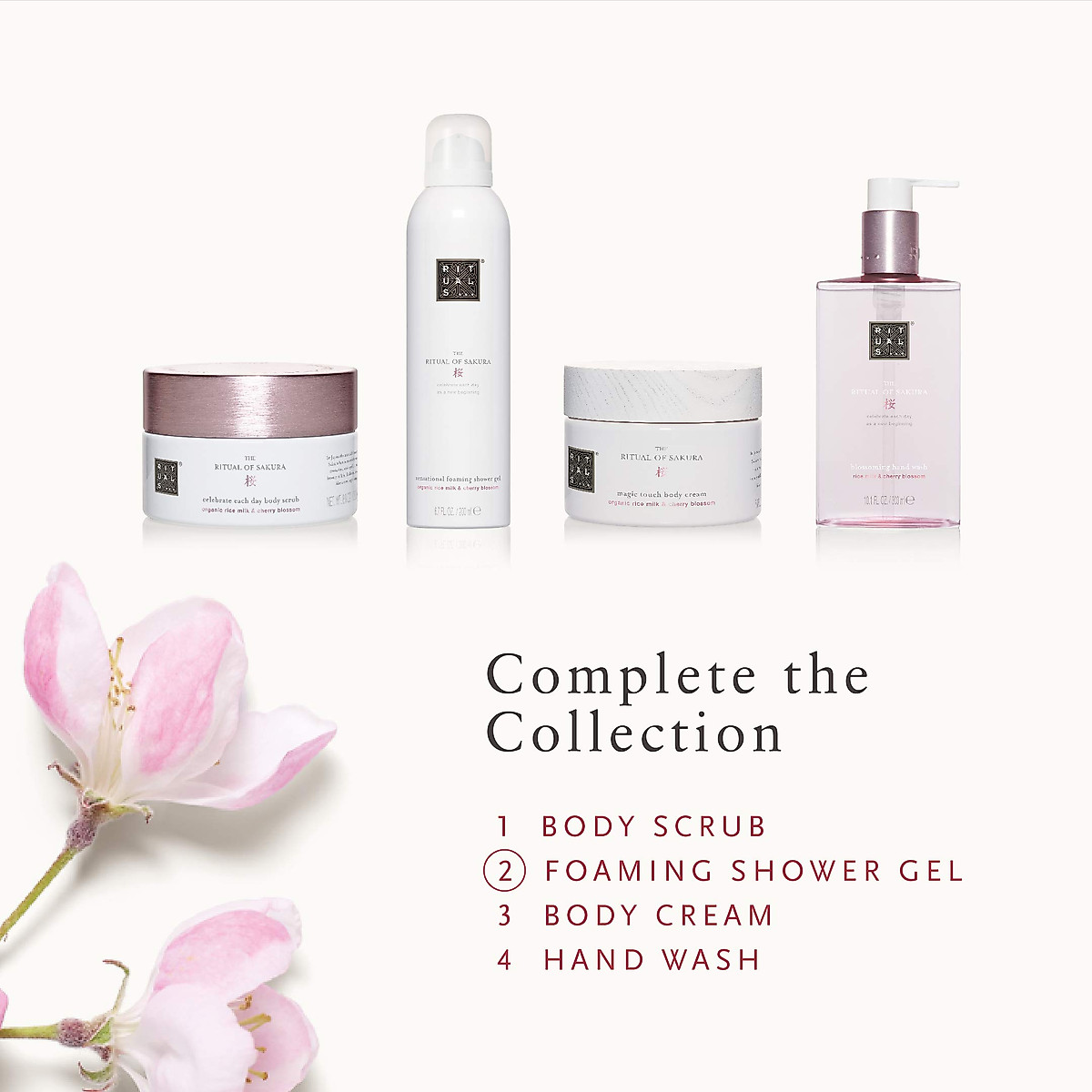 RITUALS The Ritual of Sakura Foaming Shower Gel Cherry Blossom, 6.7 Fl Oz