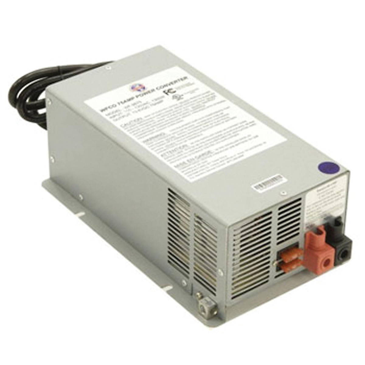 WFCO Arterra WF-9855-AD-CB Converter/Charger Deckmount 55Amp DC Output (15Amp AC Power Cord), Gray