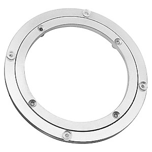 Aluminium Alloy Turntable Bearing, Heavy Duty Swivel Turntable Lazy Susan Rotating Bearing Turntable Round Dining Table Smooth Swivel Plate Hardware for Dining-Table, 8''