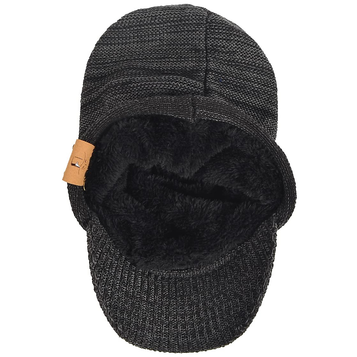 VECRY Men's Oversize Slouch Beanie Slouchy Skullcap Large Baggy Hat (Visor-Dgrey)