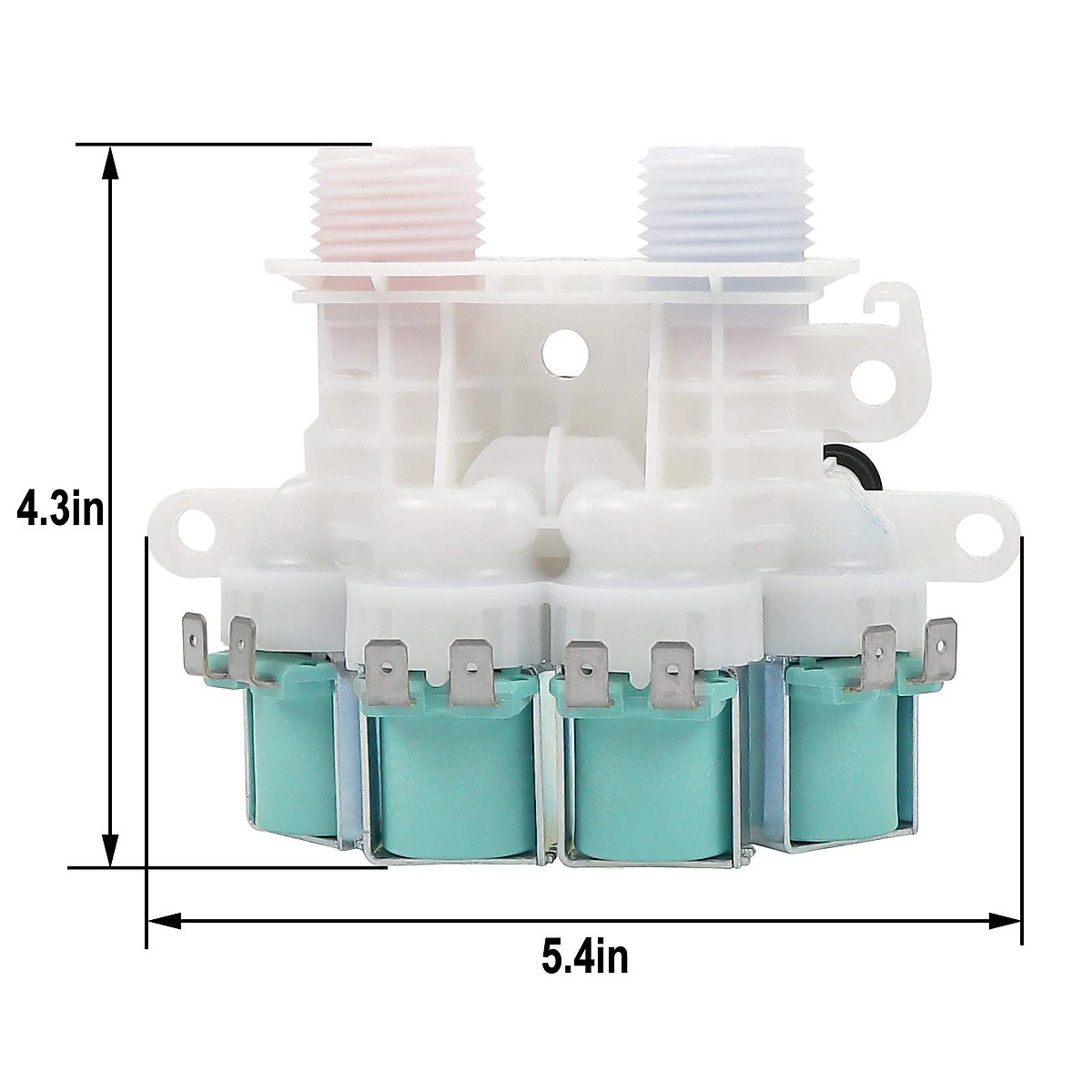 W11165546 Washer Water Inlet Valve - Compatible with May.tag &Whirlpool Washing Machine wm0642hw wm0642hw mah7500aww,Replace#w11096267