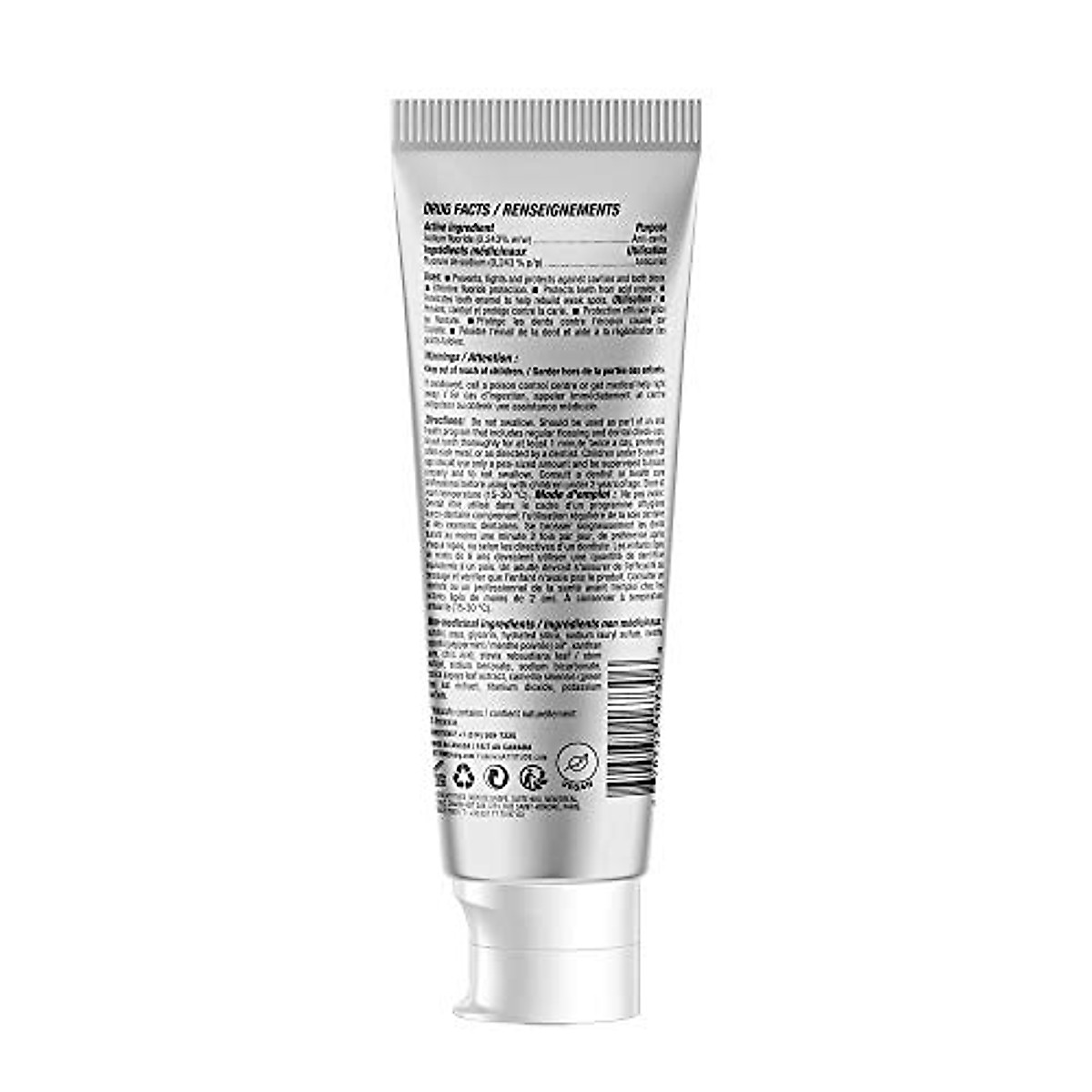 ATTITUDE Toothpaste with Fluoride, Prevents Tooth Decay and Cavities, Vegan, Cruelty-Free and Sugar-Free, Peppermint, 4.2 Oz