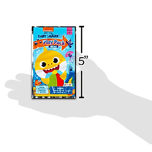 Baby Shark Mini Party Favors Set for Kids - Bundle with 24 Mini Baby Shark Grab n Go Play Packs with Coloring Pages, Stickers and More (Baby Shark Birthday Party Supplies)