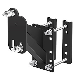 Qualward Spare Tire Mount Bracket for Trailer, Spare Tire Carrier Powder Coat Steel Black, Fits Most 4 & 5 & 6 Lugs Wheels on 4", 4.5'', 4.75'', 5" or 5.5" Bolt Patterns. (4- 4.75 Inch)