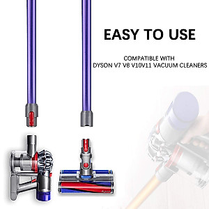 Replacement Wand Compatible with Dyson V15 V11 V10 V7 V8 Cordless Stick Vacuum Cleaner, Quick Release Vacuum Accessories (Purple)