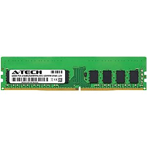 A-Tech 16GB RAM Replacement for Dell SNPR1WG8C/16G, AB663418, R1WG8, 0R1WG8 | DDR4 3200MHz PC4-25600 1Rx8 ECC Unbuffered UDIMM Single Server Memory Module