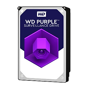 WD Purple 4TB Surveillance Hard Disk Drive - 5400 RPM Class SATA 6 Gb/s 64MB Cache 3.5 Inch - WD40PURZ (Renewed)