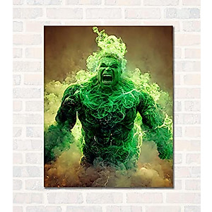 OzWood Crafts- She Hulk and Hulk Wall Decor Poster Prints, Set of 6 FRAMELESS (8''x10''), She Hulk and Hulk room decor for boy,She Hulk and Hulk Posters for Boys Room, She Hulk and Hulk Wall Art,