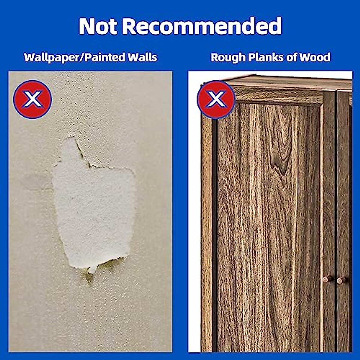 ALOCEO Wall Sticky Hooks for Hanging Shower Hooks for Bathroom Kitchen Office Closet, 5 Pack 6 Adhesive Strips, Black