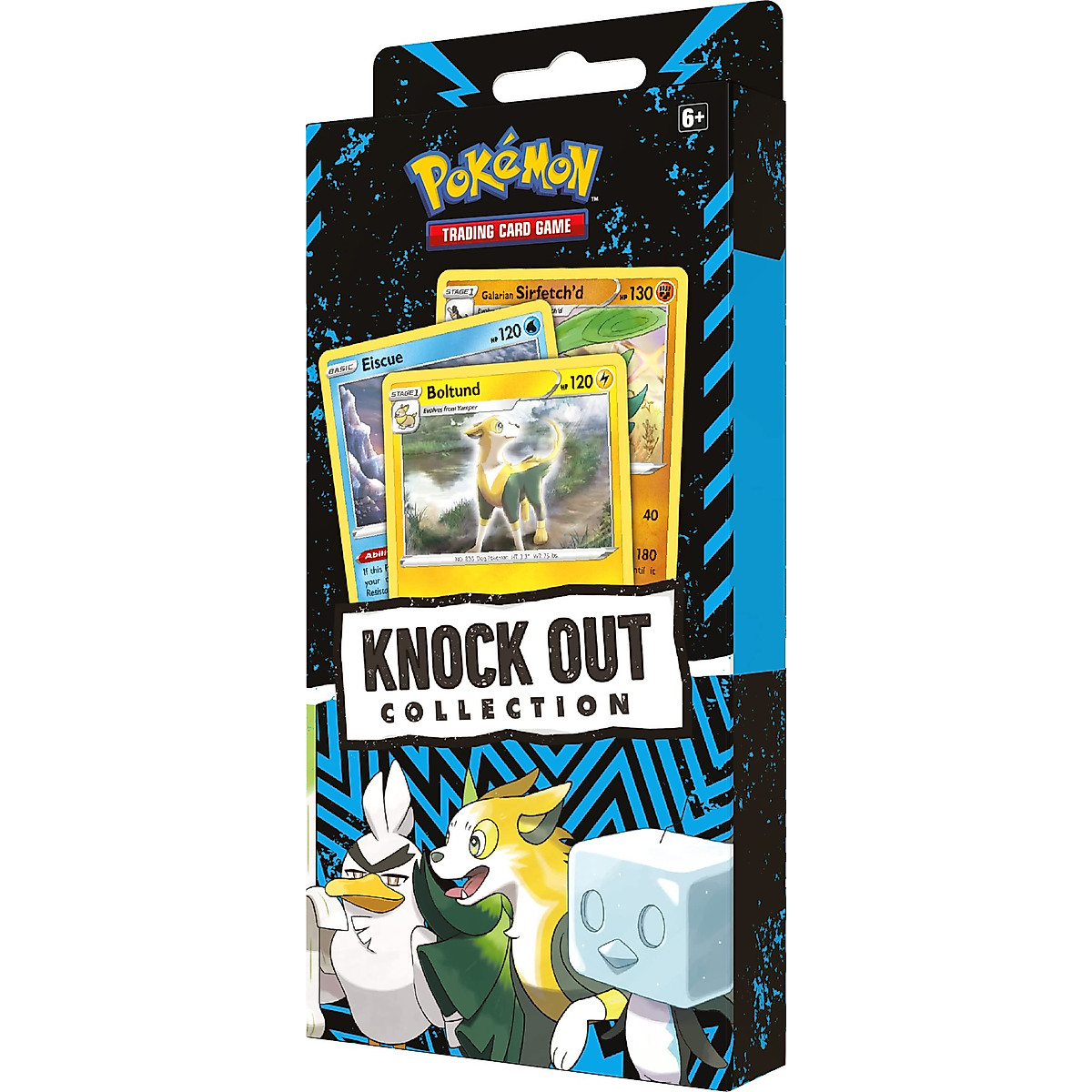 Pokémon TCG: Knockout Collection (Boltund, Eiscue & Galarian Sirfetch'd and 2 Booster Packs)