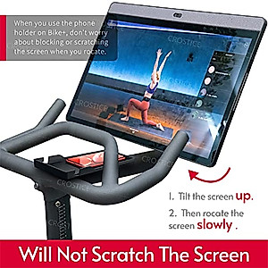 Crostice Phone Holder Compatible with Peloton Bike & Bike Plus, Original Design Phone Tray, Holder for iPhone , Cell Phone Holder Mount, Accessories Fit for Most Phone, Baby Monitor